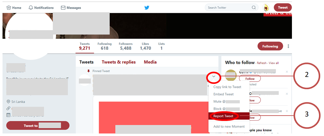How do you file a report when a Tweet is abusive – Hithawathi